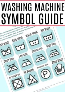 Washing Machine Symbols Guide - Frugally Blonde